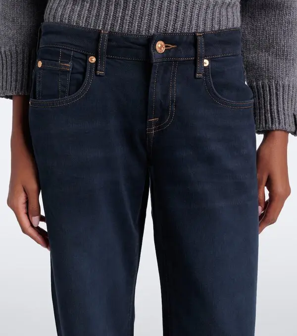 7 For All Mankind Faded Straight Jeans