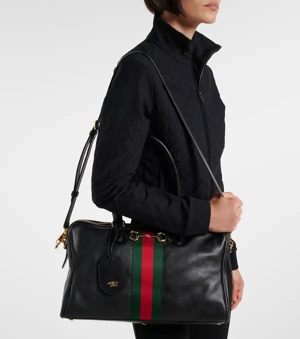 Gucci Borsetto Large Leather Tote Bag