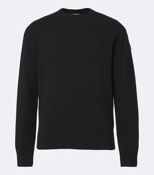 Moncler Wool And Cashmere Sweater - Black