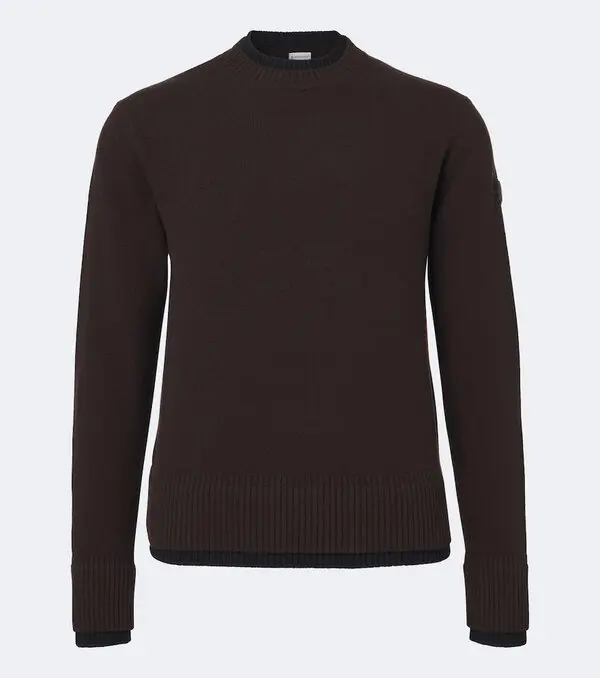 Moncler Wool And Cashmere Sweater - Brown