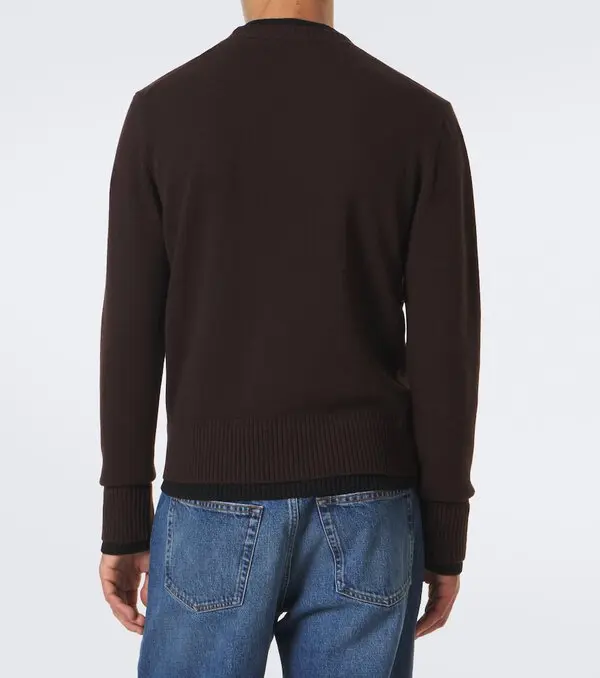 Moncler Wool And Cashmere Sweater - Brown