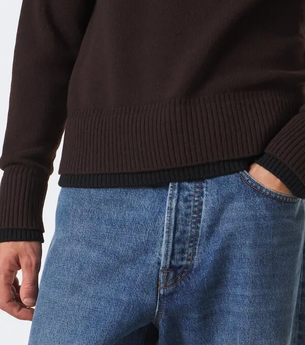 Moncler Wool And Cashmere Sweater - Brown