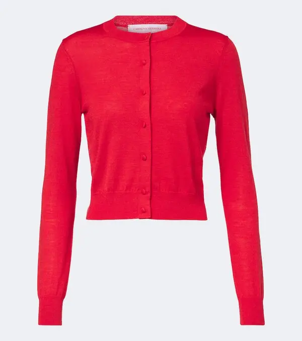 Carolina Herrera Wool And Silk-blend Cardigan