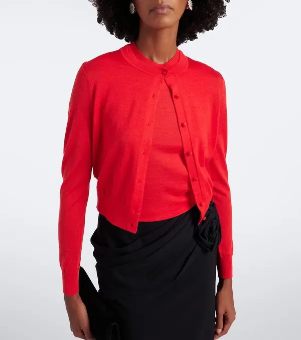 Carolina Herrera Wool And Silk-blend Cardigan