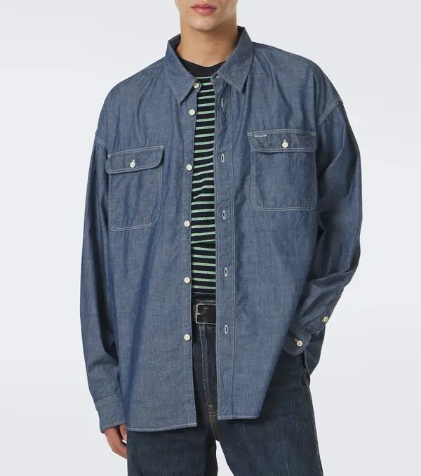 Visvim Langer Cotton And Silk Chambray Shirt