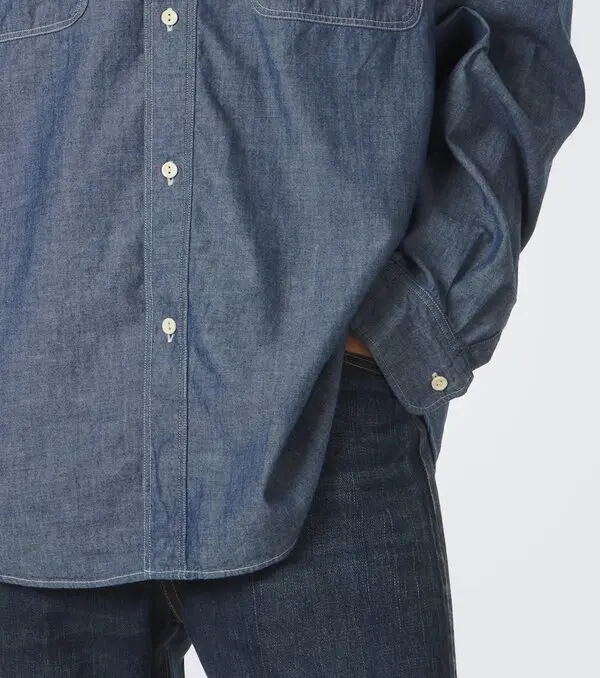 Visvim Langer Cotton And Silk Chambray Shirt