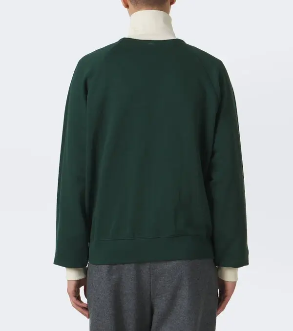 AMI Paris De Coeur Cotton Jersey Sweatshirt