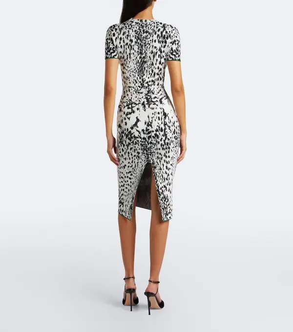 TOM FORD Jacquard Velvet Midi Dress