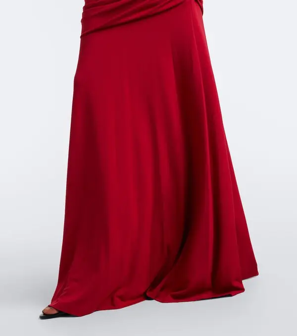 Simkhai Norvelle Draped Open-back Gown