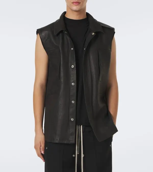 Rick Owens Sl Leather Vest