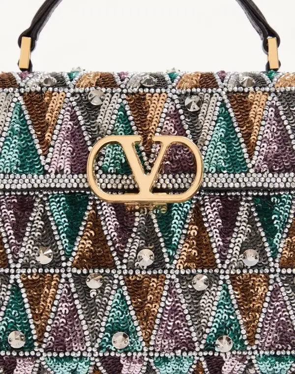 Valentino Garavani Vsling Embroidered Mini Handbag