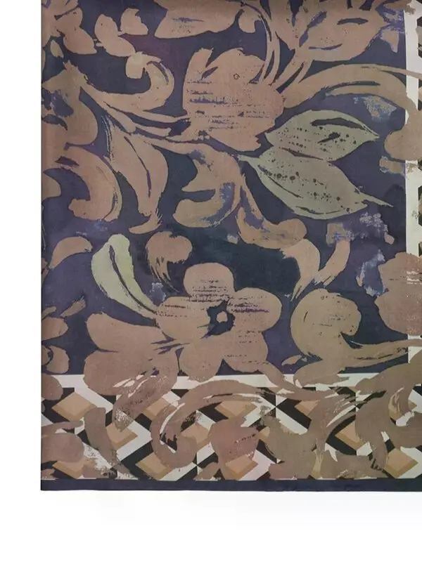 Malìparmi Floral-print Silk Scarf