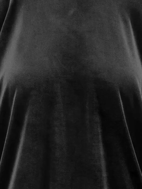 DON'T @ ME Velvet-effect Dropped-shoulder Sweater