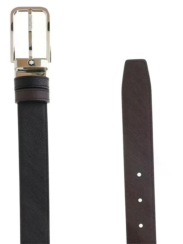 Montblanc Reversible Embossed-leather Belt