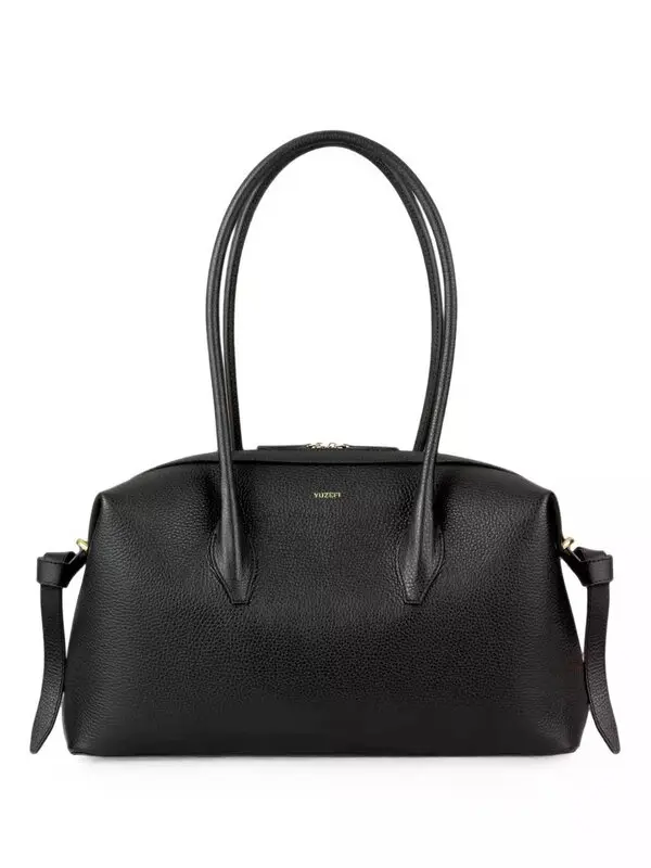 Yuzefi Brioche Pebble-grain Leather Shoulder Bag - Black