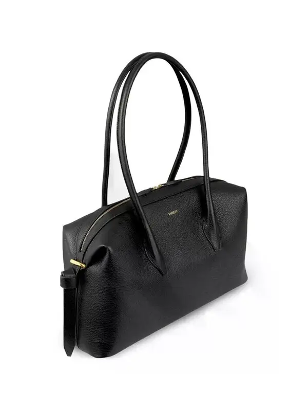 Yuzefi Brioche Pebble-grain Leather Shoulder Bag - Black
