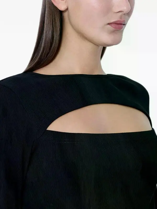 Yohji Yamamoto Cut-out Cotton Blouse