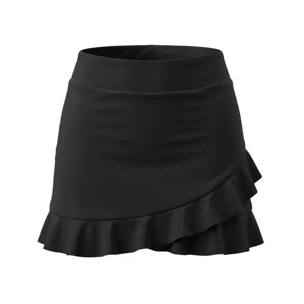 LIME RICKI SWIMWEAR Ruffle Skirt W/ Bottoms