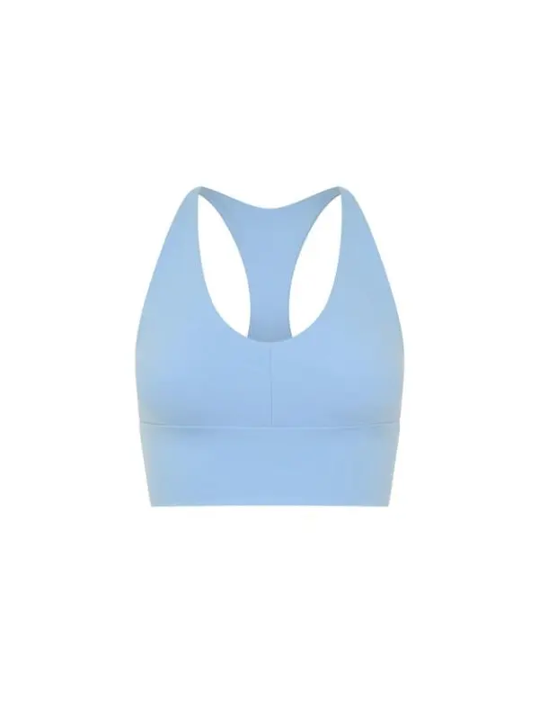 BONDI ACTIVE V Racer Crop Chambray