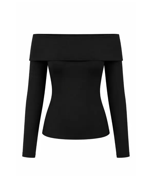 HEIMA ER GOTT Sunna Off-shoulder Bamboo Top