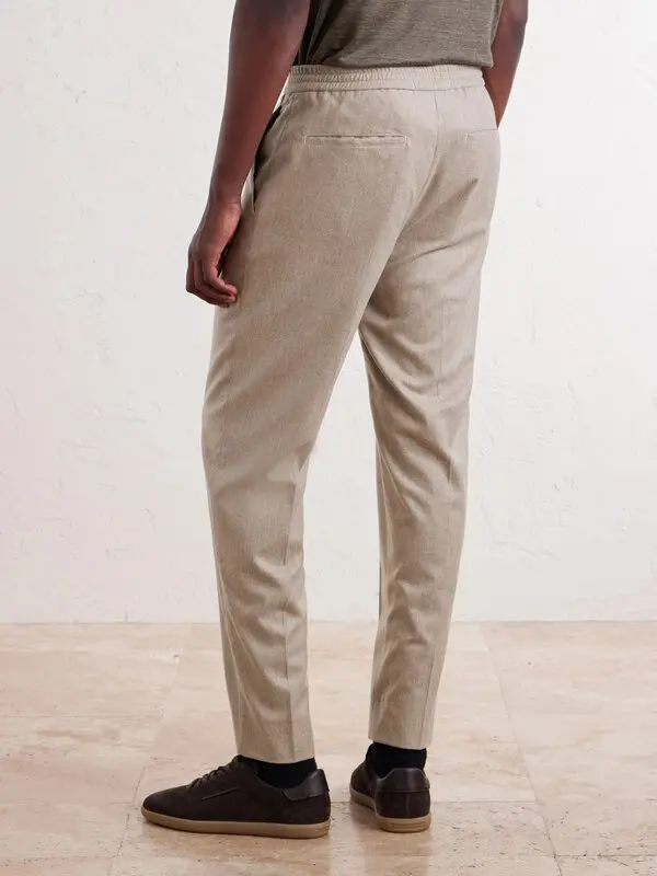 Zegna Straight-leg Wool, Cashmere And Silk-blend Trousers