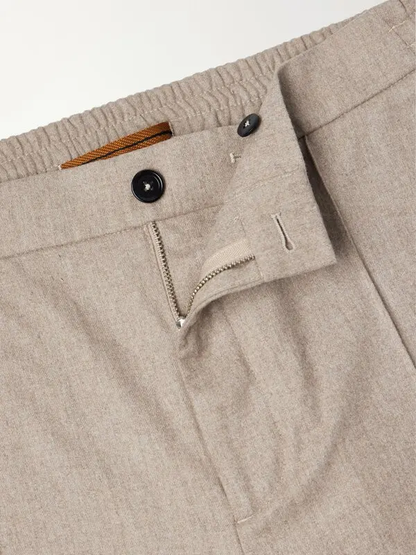 Zegna Straight-leg Wool, Cashmere And Silk-blend Trousers