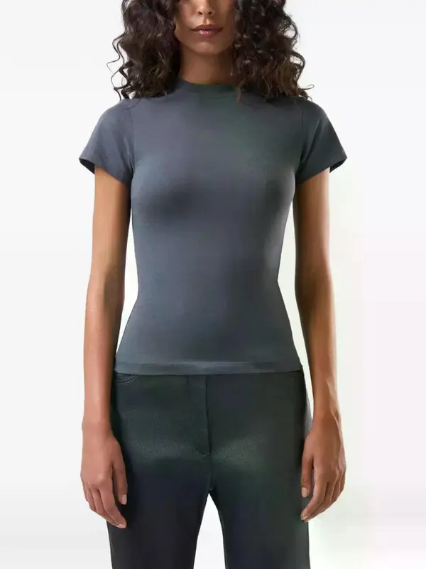 Gcds Logo-embroidered Slim-fit T-shirt