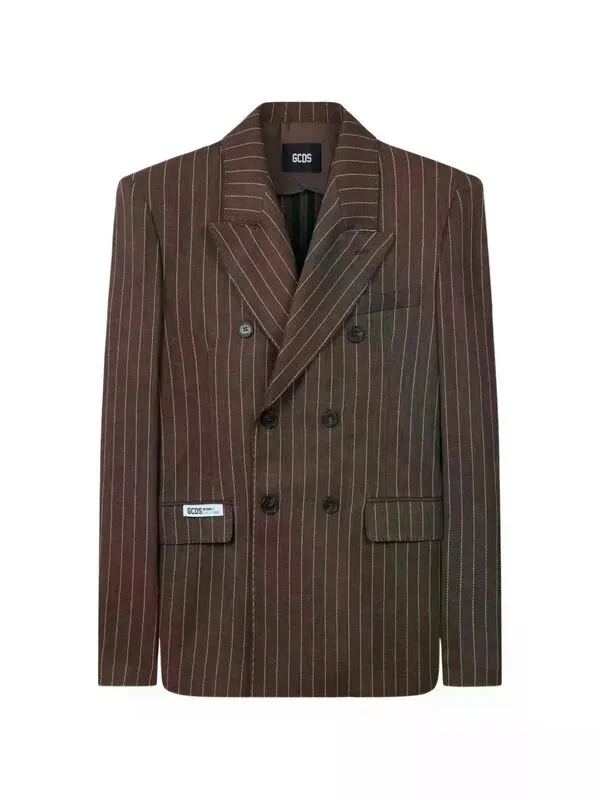 Gcds Pinstripe Double-breasted Blazer