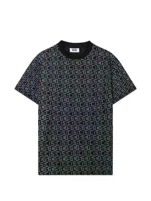 Gcds Monogram-print Oversize T-shirt