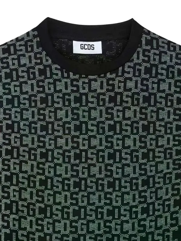Gcds Monogram-print Oversize T-shirt