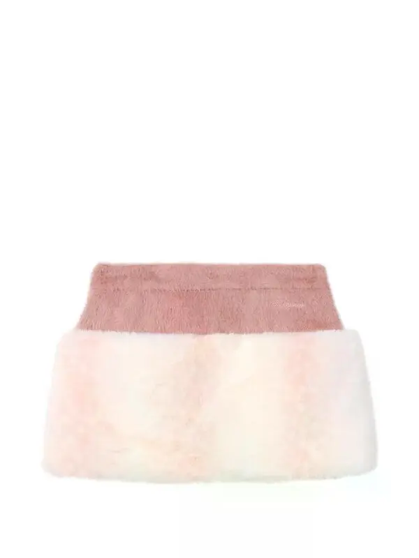 Gcds Faux-fur Mini Skirt