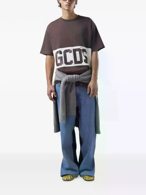 Gcds Logo-print Drop-shoulder T-shirt