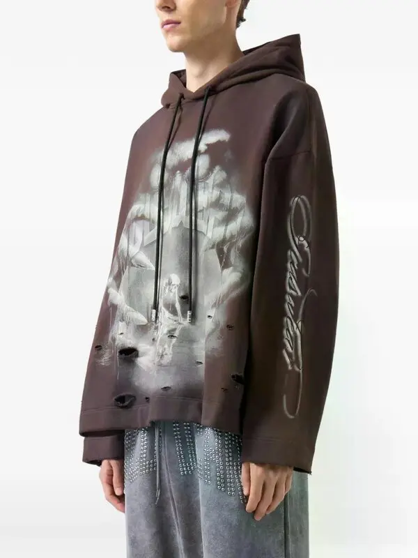 Gcds Gothic Graphic-print Hoodie