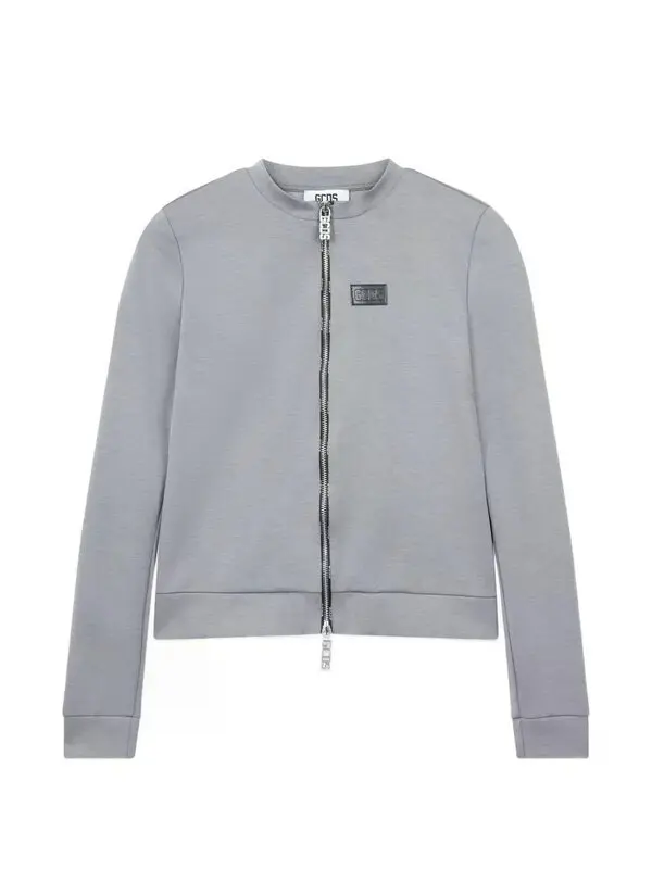 Gcds Logo-patch Zip-up Sweatshirt