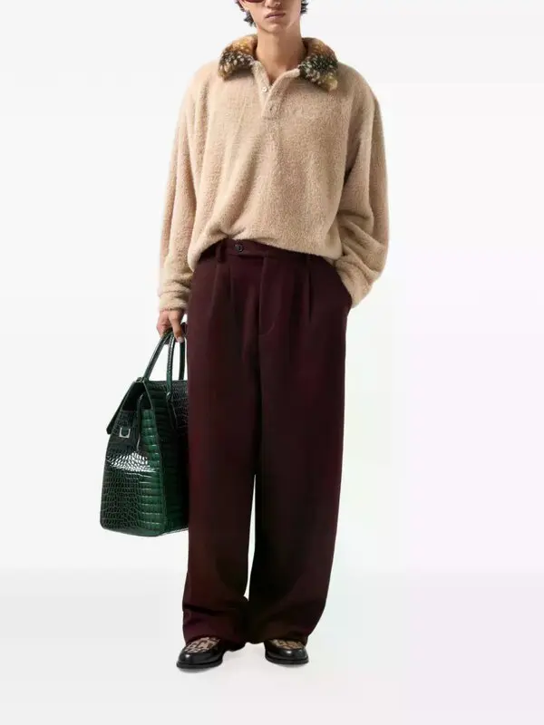 Gcds Pleated Wide-leg Trousers