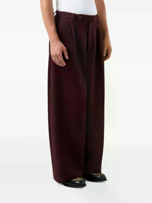 Gcds Pleated Wide-leg Trousers