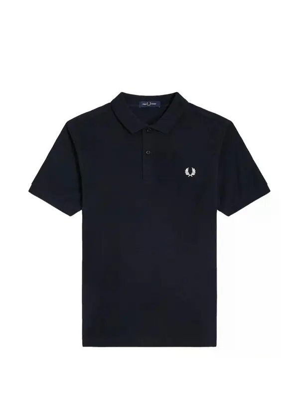 Fred Perry Logo-embroidered Cotton Polo Shirt - Blue