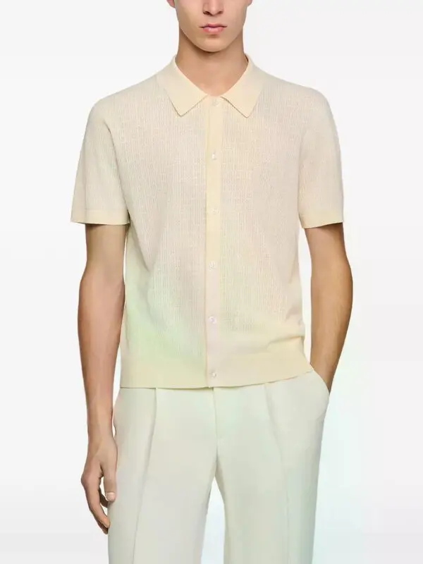 Sandro Openwork Shirt - Neutrals