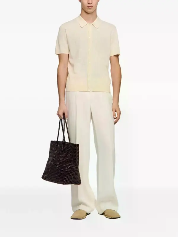 Sandro Openwork Shirt - Neutrals