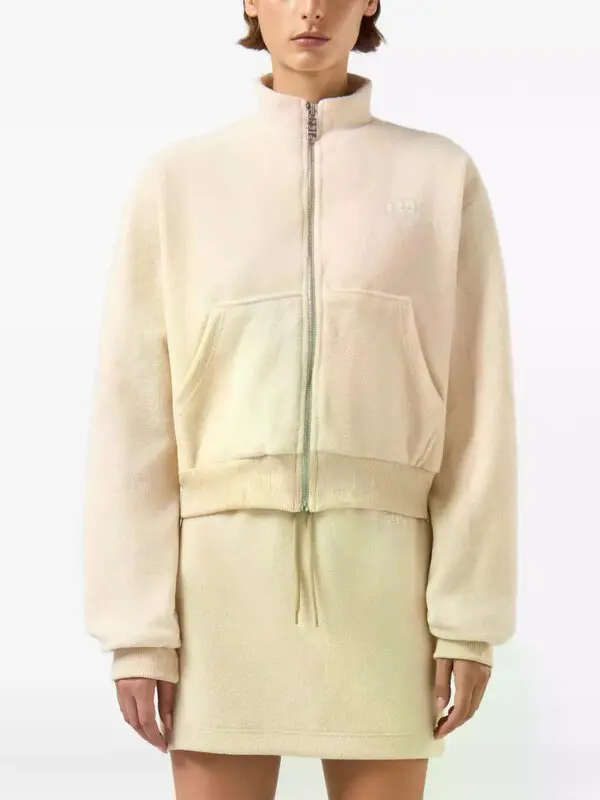 Gcds Logo-embroidered Fleece Jacket