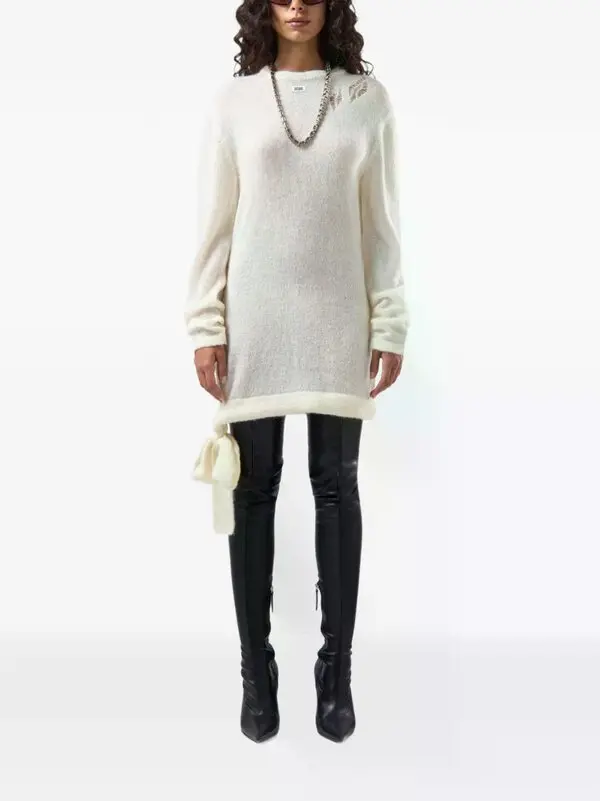 Gcds Webnet Knitted Mini Dress