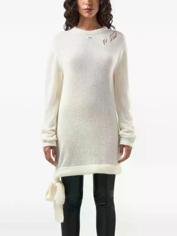 Gcds Webnet Knitted Mini Dress