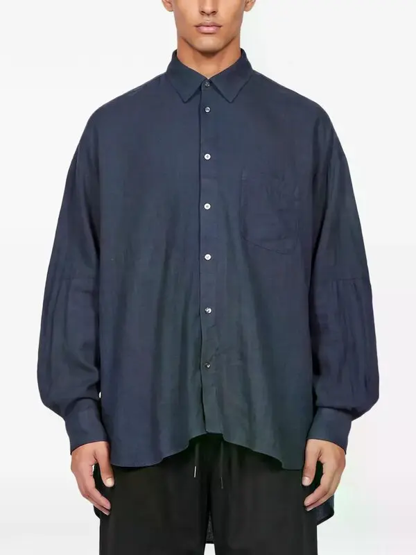 You Must Create Patch-pocket Long-sleeve Shirt
