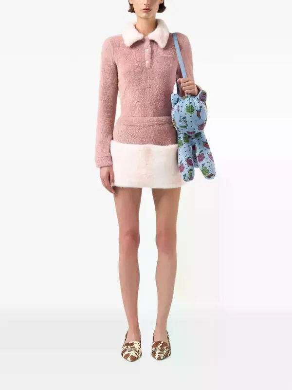 Gcds Faux-fur Polo Shirt
