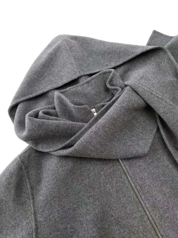 JNBY Hooded Scarf-detail Coat