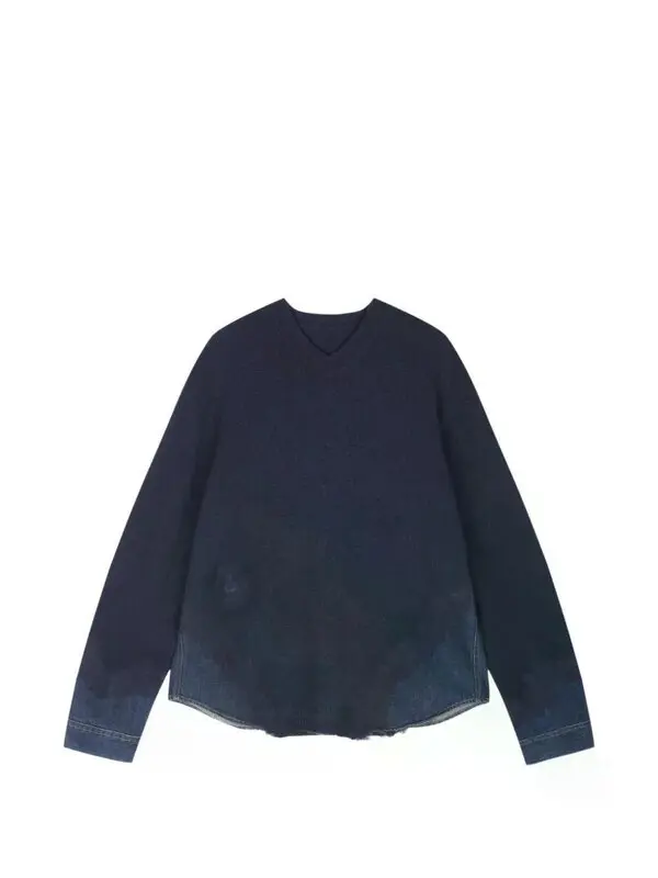 JNBY Patchwork V-neck Sweater