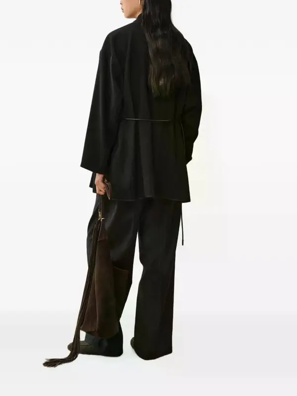 LESS Belted Shawl-collar Jacket
