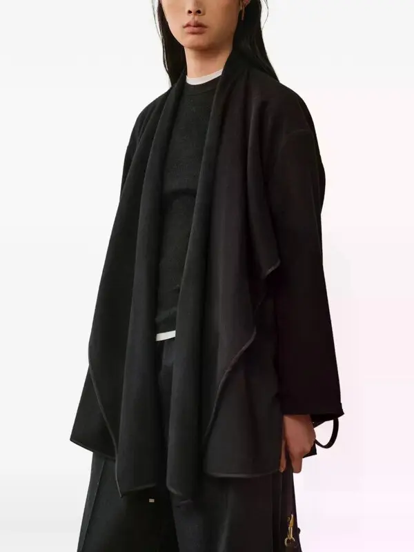 LESS Belted Shawl-collar Jacket