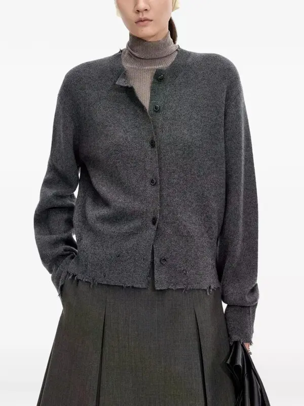 JNBY Distressed Cropped Cardigan