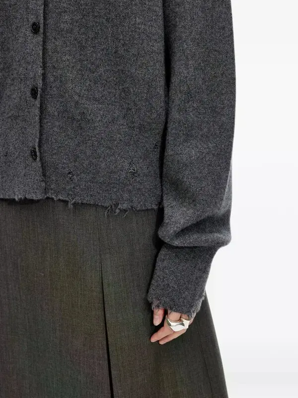JNBY Distressed Cropped Cardigan